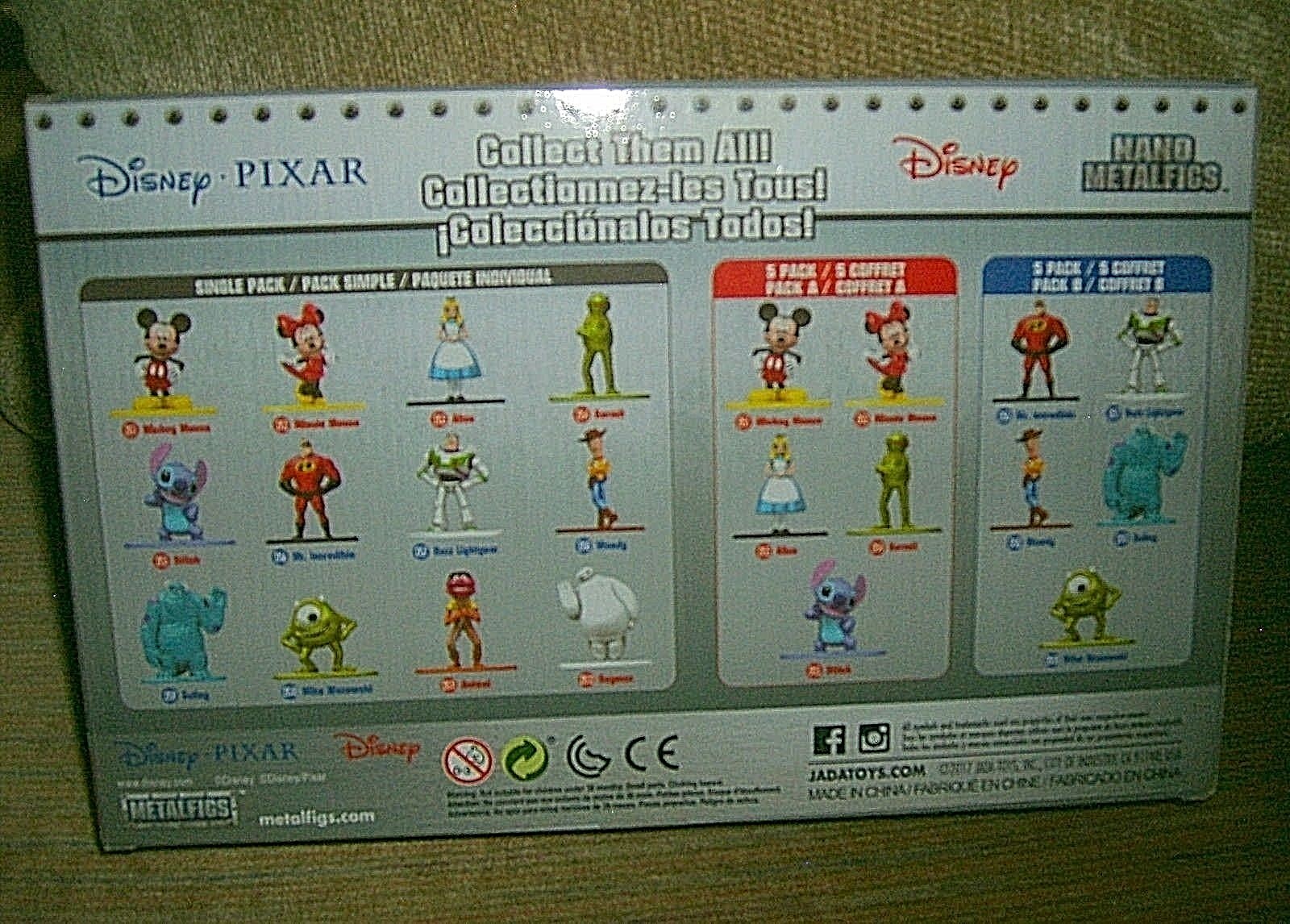 Disney Pixar Nano Metalfigs 2017, 10 Pk ~ 100% Die-Cast Metal w/2 ...