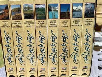THE LAND OF THE EAGLE - 8 VHS Set NATURE TIME LIFE VHS From WNET .13 ...