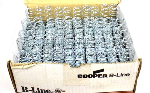 COOPER B-LINE N225 ZINC PLATED SPRING LOCK NUTS 1/2-13 THREAD Qty 100 ...