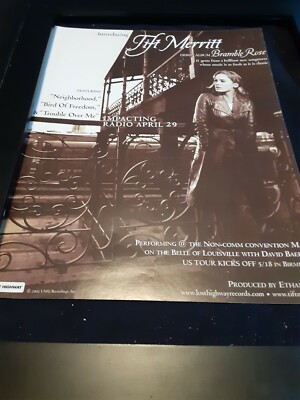 Tift Merritt Bramble Rose Rare Original Radio Promo Poster Ad Framed ...