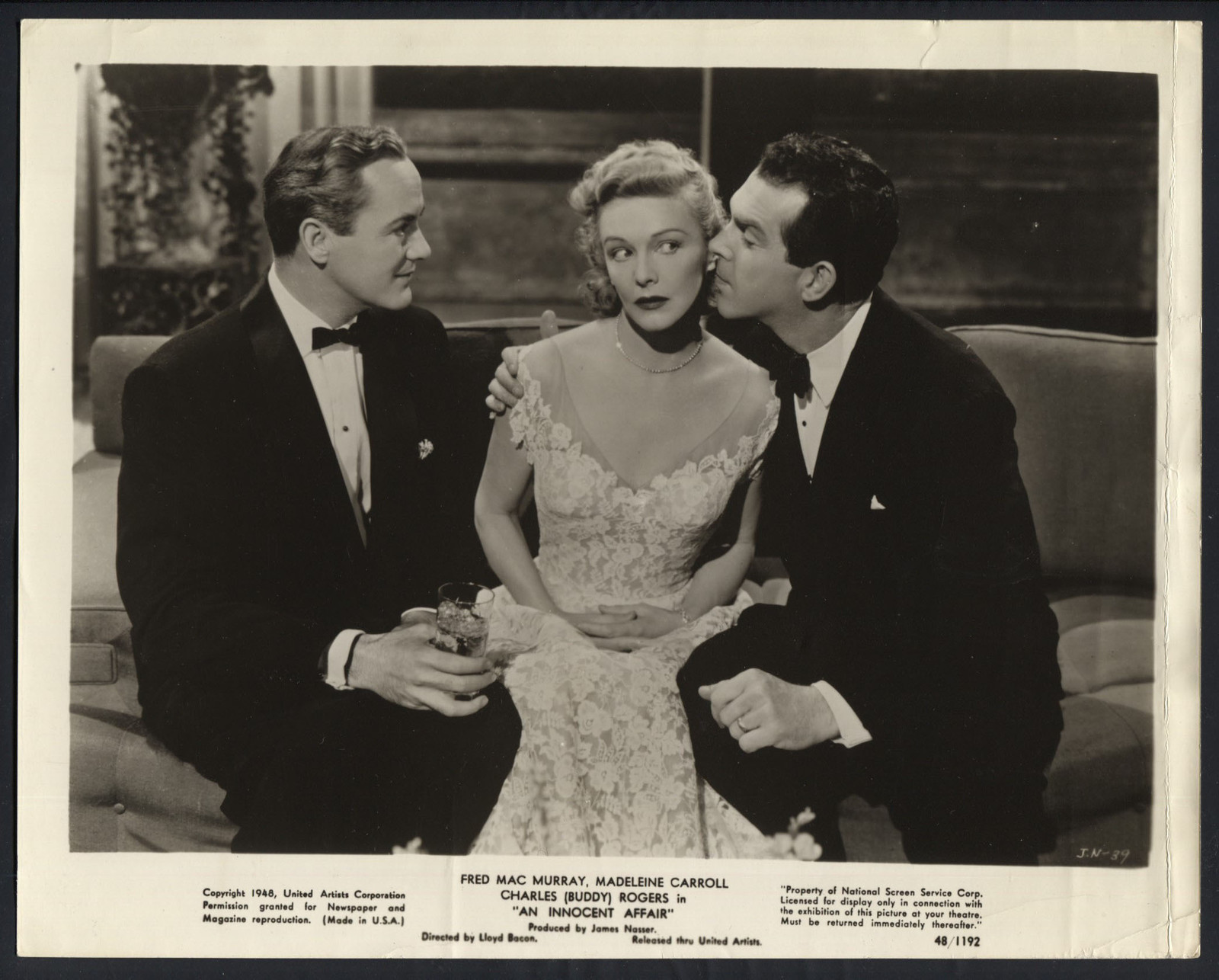 An Innocent Affair ’48 MADELEINE CARROLL CHARLES BUDDY ROGERS FRED ...