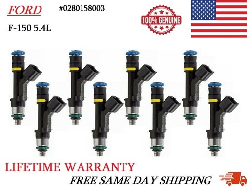 8x BOSCH Fuel Injectors For 2003-2004 FORD F-150 LARIAT 5.4L V8 GENUINE ...