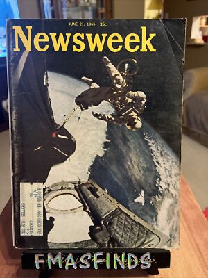 N2 1965 GEMINI 4 Astronaut Space June 21 NEWSWEEK Magazine | eBay