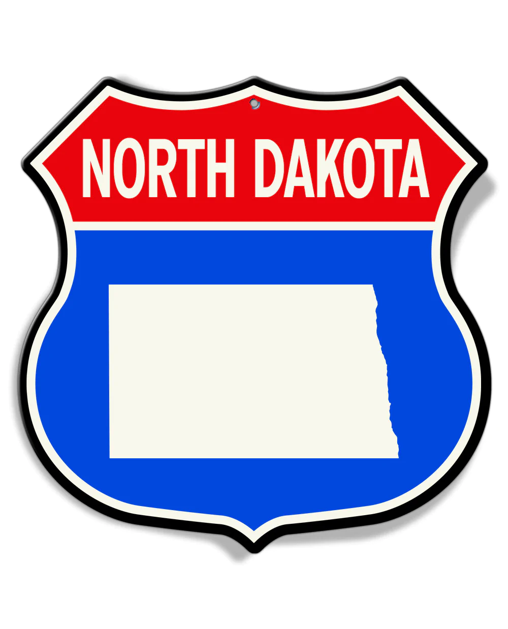 State of North Dakota Interstate - Shield Shape - Aluminum Sign | eBay
