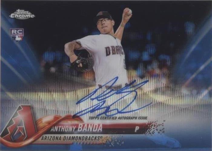 2018 Topps Chrome - Rookie Autographs Anthony Banda #RA-AB Blue Wave ...