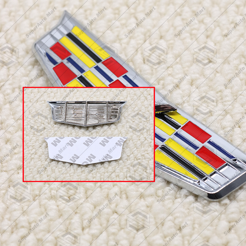 Pair For CTS STS DTS SRX Emblem Badges Fender Stickers Chrome #84552887 ...