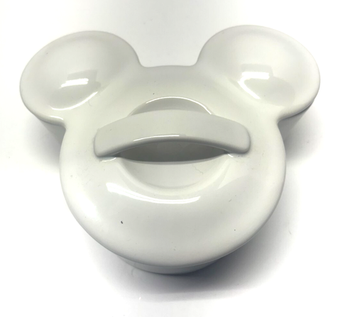 Disney Parks Mickey Mouse White Ceramic Casserole Bakeware Baking Dish ...