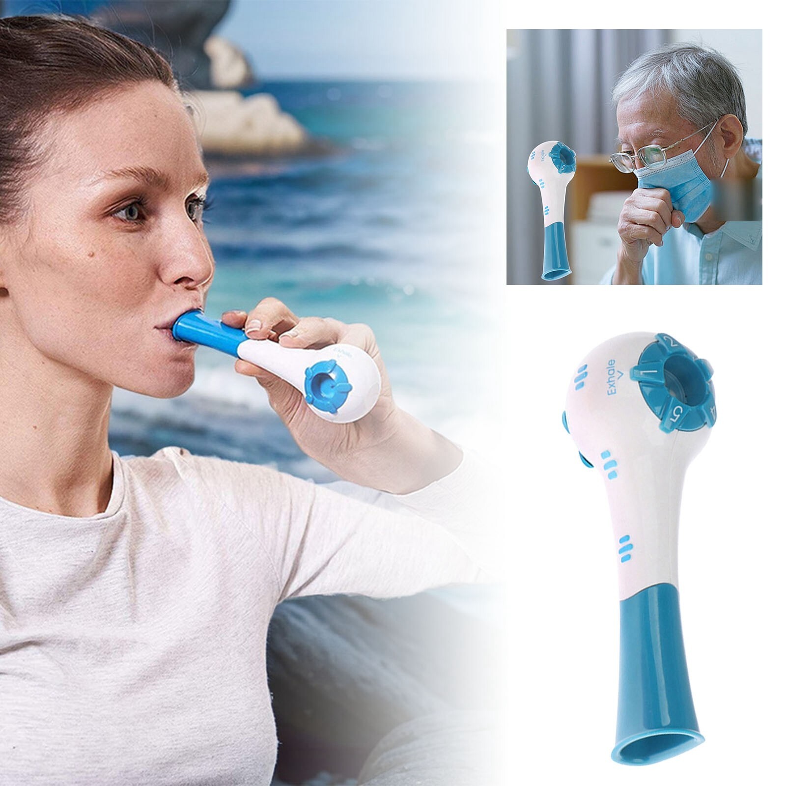 The Breather-Natural Breathing Lung Recovery Exerciser-Trainer Safe ...