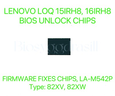 LENOVO LOQ 15IRH8, 16IRH8, ADMIN NO PASSWORD BIOS CHIP LA-M542P Type ...