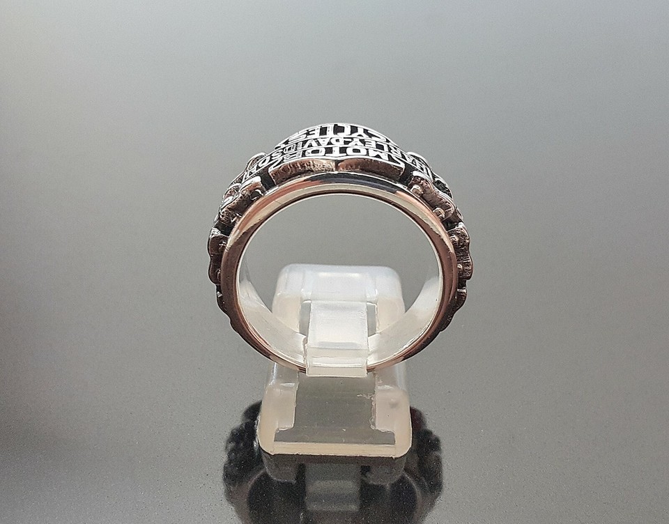 925 Sterling Silver Motor CYCLES Biker Rocker RING Exclusive Pre-owned ...