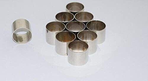 Lot of 10 Solid Brass Tips and Ferrules Collars Ring Shaft Walking ...