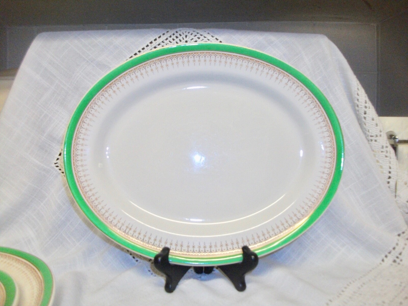 1930s SOLIAN WARE QUEENS GREEN PLATTER 10.5 X 81/4 INCHES | eBay UK