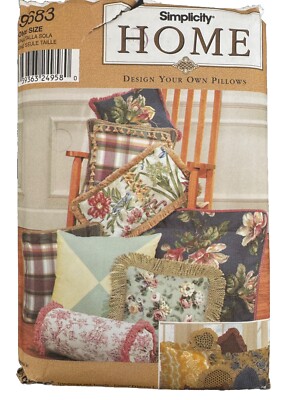 9683 Simplicity Home Decorating PILLOWS Design Your Own Sewing Pattern ...
