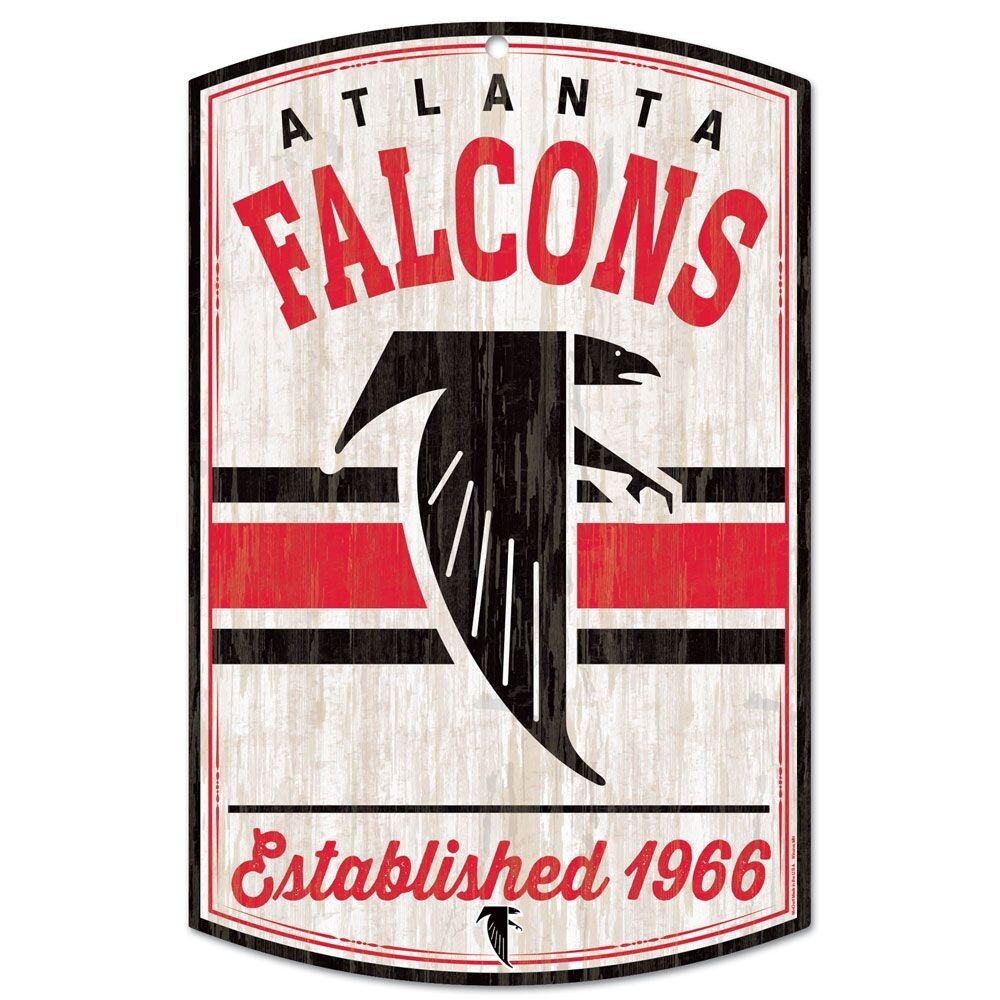 ATLANTA FALCONS RETRO LOGO EST. 1966 WOOD SIGN 11"X17'' NEW WINCRAFT 👀 ...
