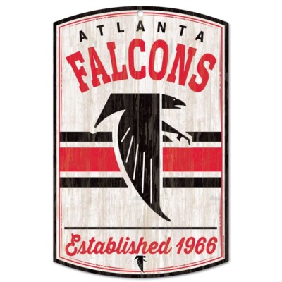 ATLANTA FALCONS RETRO LOGO EST. 1966 WOOD SIGN 11"X17'' NEW WINCRAFT 👀 ...
