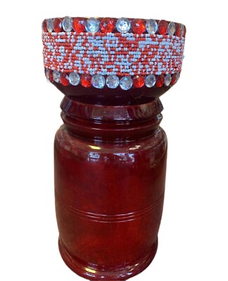 PILON DE SHANGO FORADO CHANGO ORULA, DE MADERA RELIGION YORUBA SANTERIA ...