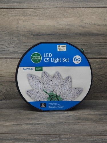 Winter Wonder Led C9 Cool White Green Wire Christmas Wedding Party ...