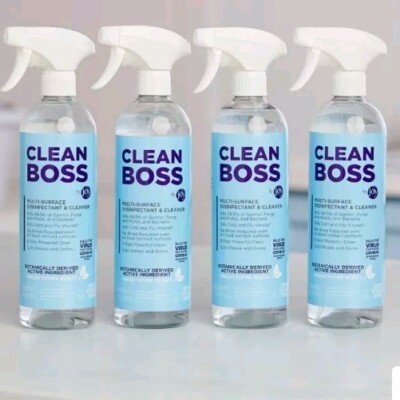 Clean Boss by Joy Multi-Surface Disinfectant & Cleaner 4 Pack-24 oz ...