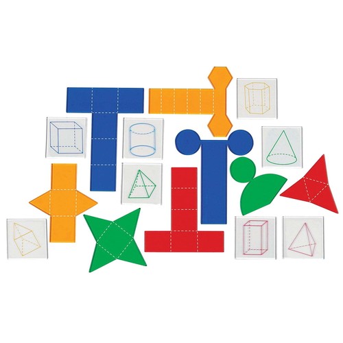 Learning Resources Folding Geometric Shapes, Math Manipulatives, Ages 7 ...