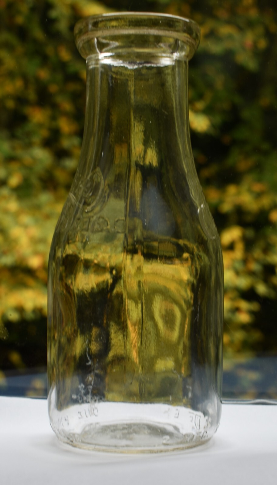 Antique Clover Dairy Pint Bottle Embossed Label & Clover Leaf Thatcher ...