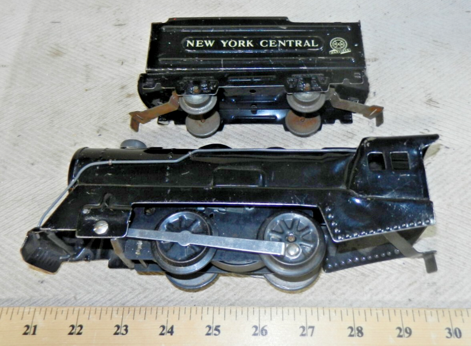 Marx O Gauge 898 0-4-0 Steam Engine + NYC wedge tender - Windup Runs | eBay