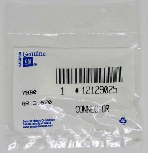 NEW GENUINE GM GENERAL MOTORS OEM CONNECTOR PART NO. 12129025 | eBay