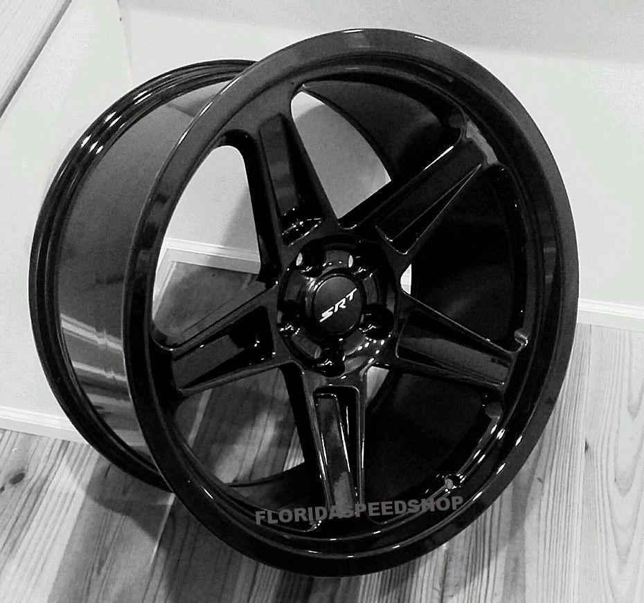 Dodge Demon Wheels Gloss Black 20x9.5/20x10.5" SET Challenger Charger ...