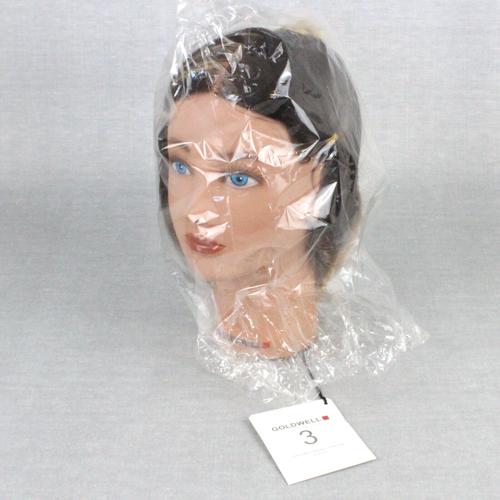 Cosmetology Training Mannequin Head with Human Hair 5 color zones ...