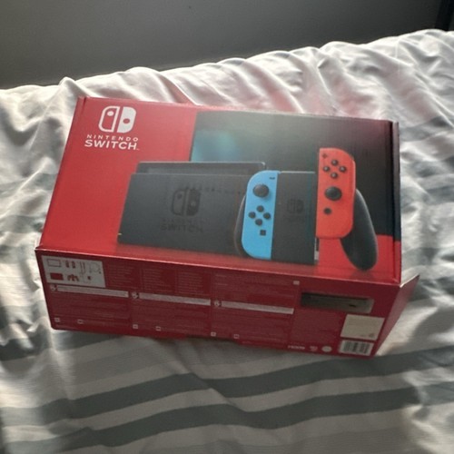 Nintendo Switch Console Neon Red/Blue Joy-Con Detachable Controllers ...