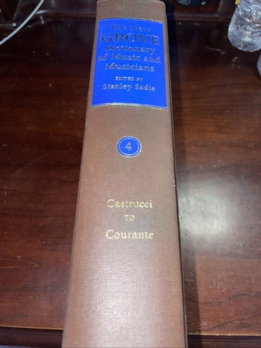 New Grove Dictionary of Music and Musicians Volume 4 9780333231111| eBay