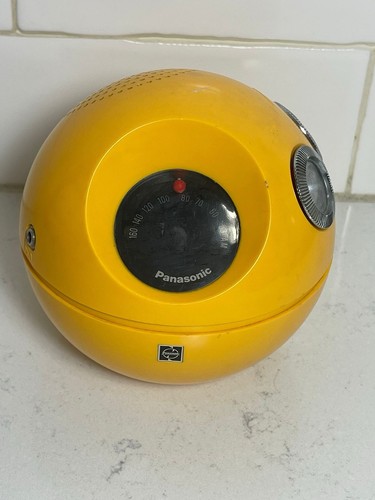 Vintage Panasonic Panapet R-70 Ball AM Radio Working Yellow . | eBay