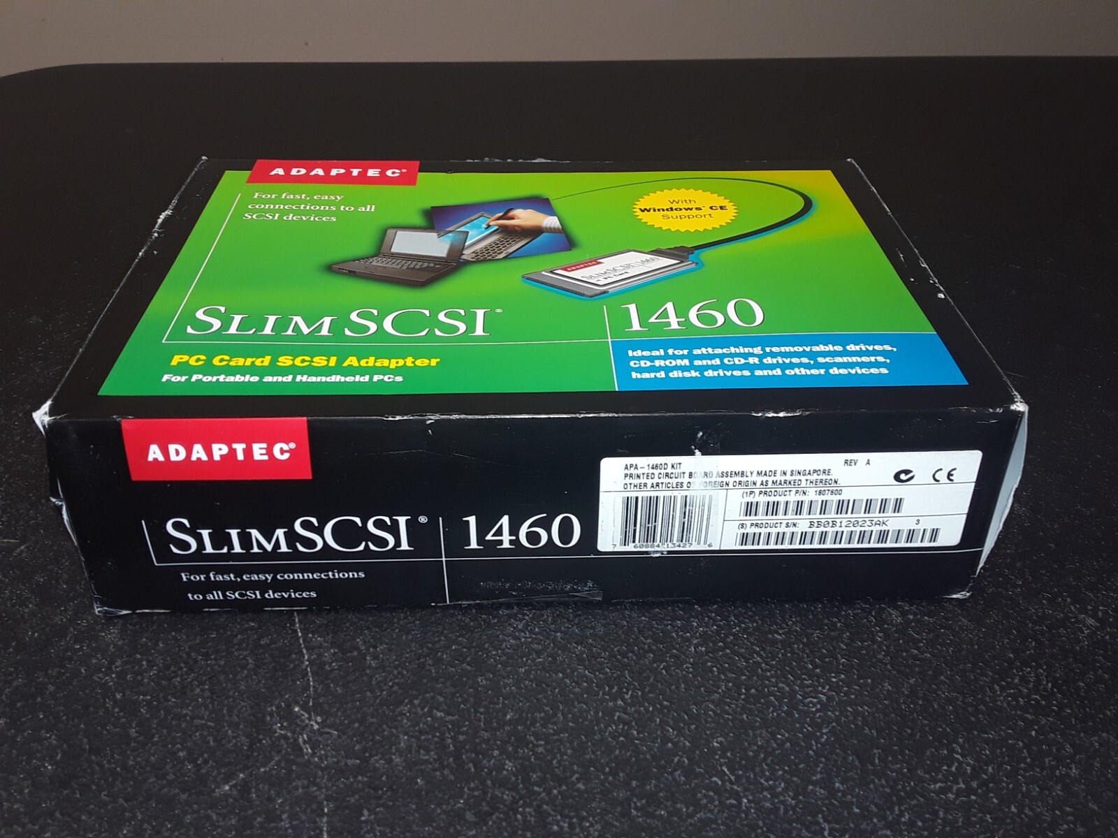 Adaptec+APA+1460d+Kit+SlimSCSI+1460+PC+Card+SCSI+Adapter for sale ...