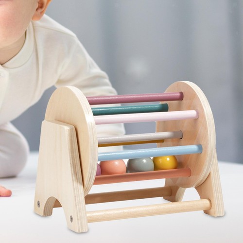 Wooden Rolling Drum Toy Educational Toy Montessori Ball | eBay