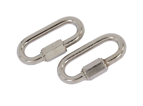 2pc 8mm Quick Link Screw Lock Chain Fastener Hook Carabiner For Hiking ...