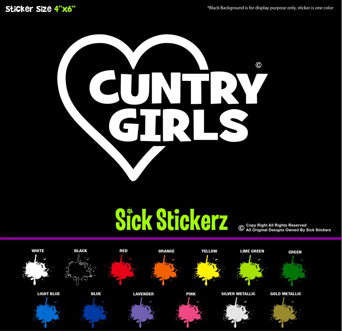 Love Country Girl Decals Minus The Big "country Girl" Sticker, I Like