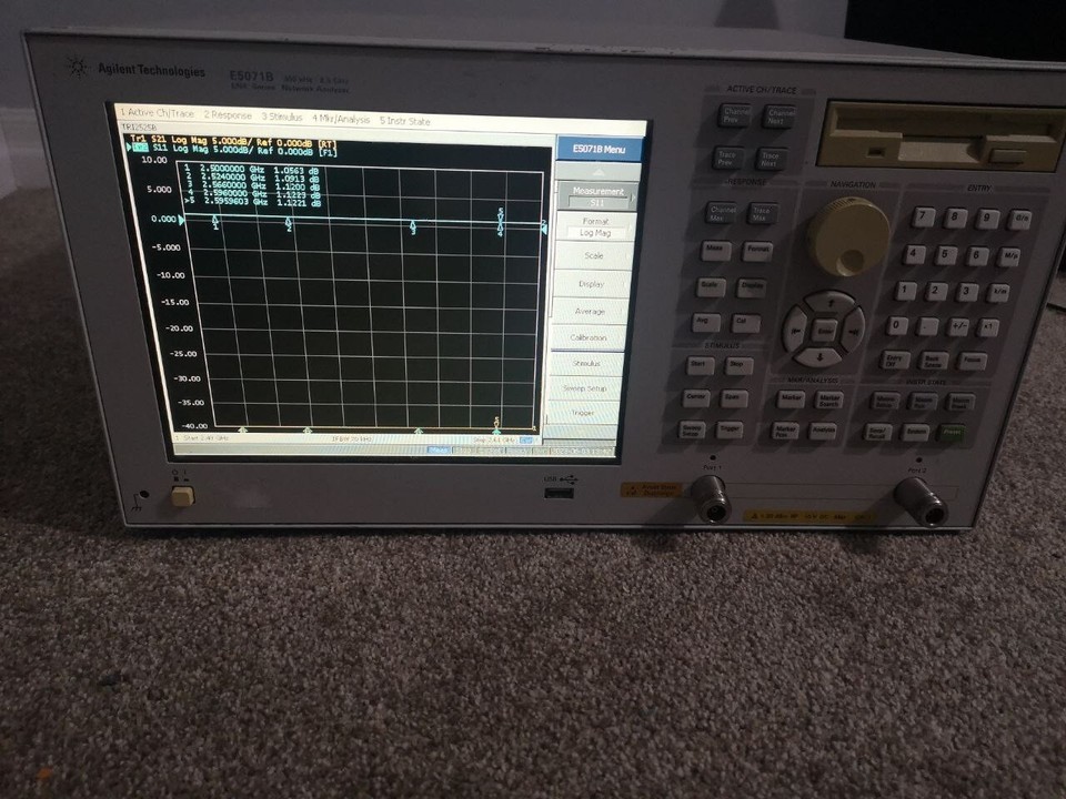 Agilent HP Keysight E5071B ENA RF Network Analyzer 300 kHz - 8.5 GHz | eBay