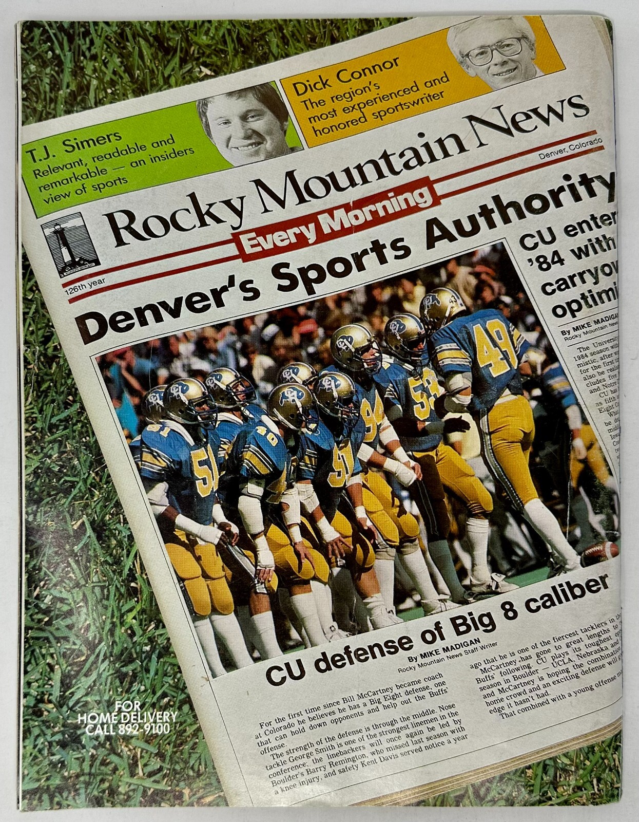 1984 Colorado Buffaloes vs Michigan State Spartans Football Game ...