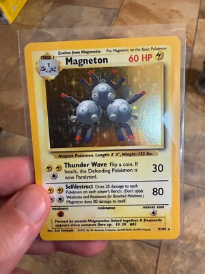 Magneton 009/102 Base Set Holo Pokemon Card | eBay