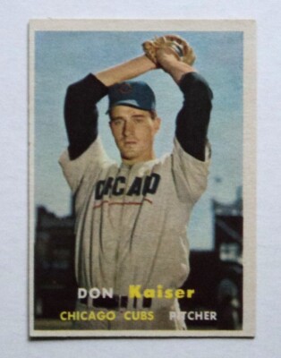 1957 Topps Baseball #134 Don Kaiser Cubs NRMINT | eBay