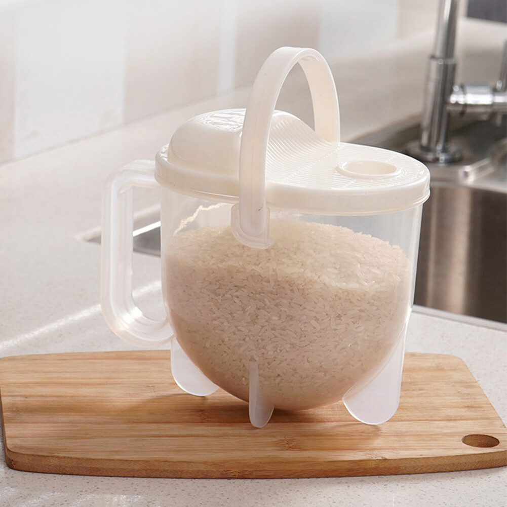 Rice Washing Strainer Multifunctional Soybean Washer Sieve White ...