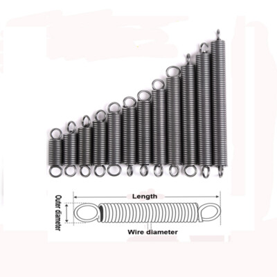 10pcs Spring Extended Compression Expansion Tension Springs Length 10mm ...