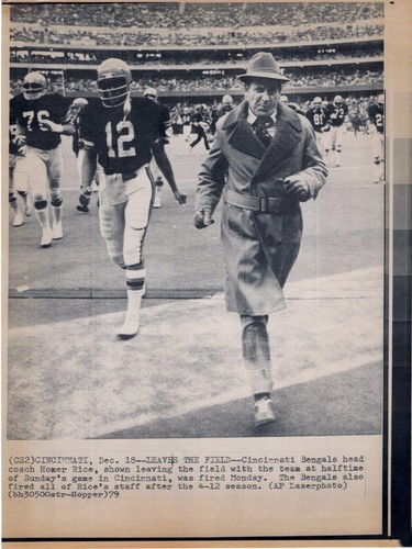 CS2 12/18 LEAVES THE FIELD-Bengals head coach Homer Rice fired (AP ...