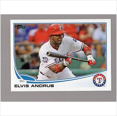 2013 Topps Texas Rangers Baseball Card #436 Elvis Andrus | eBay