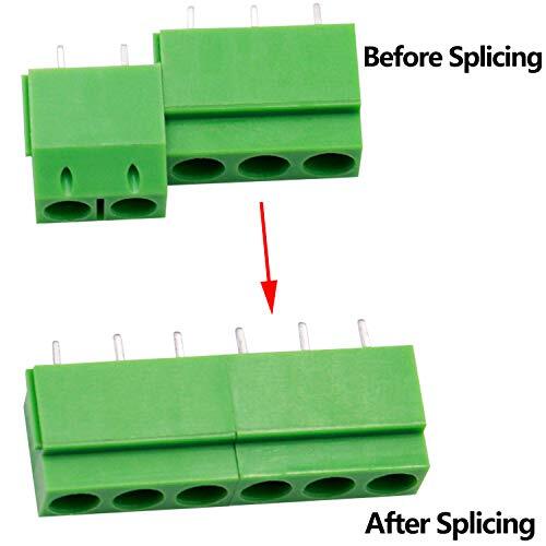 /60pcs 2 Pin & 3 Pin 5mm/0.2inch Pitch PCB Mount Screw Terminal Block ...