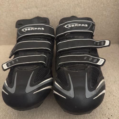 Serfas Road Cycling Shoes Men's EUR 47 US 12.5 Black Radium w/ Cleats ...
