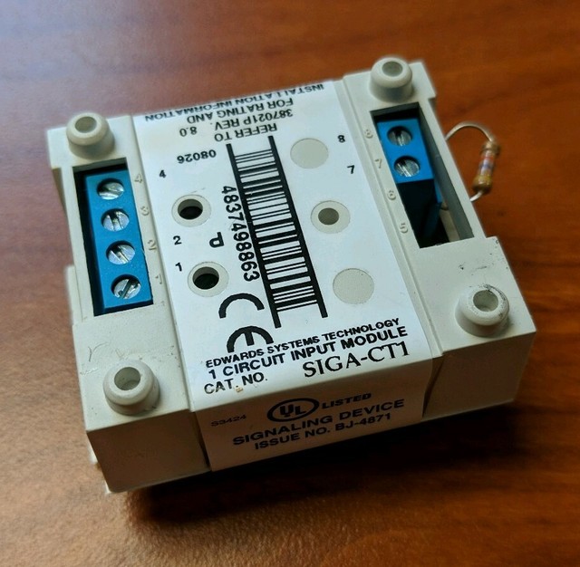 Edwards Est Siga-ct1 Module Single Input Indoor Fire Alarm for sale ...