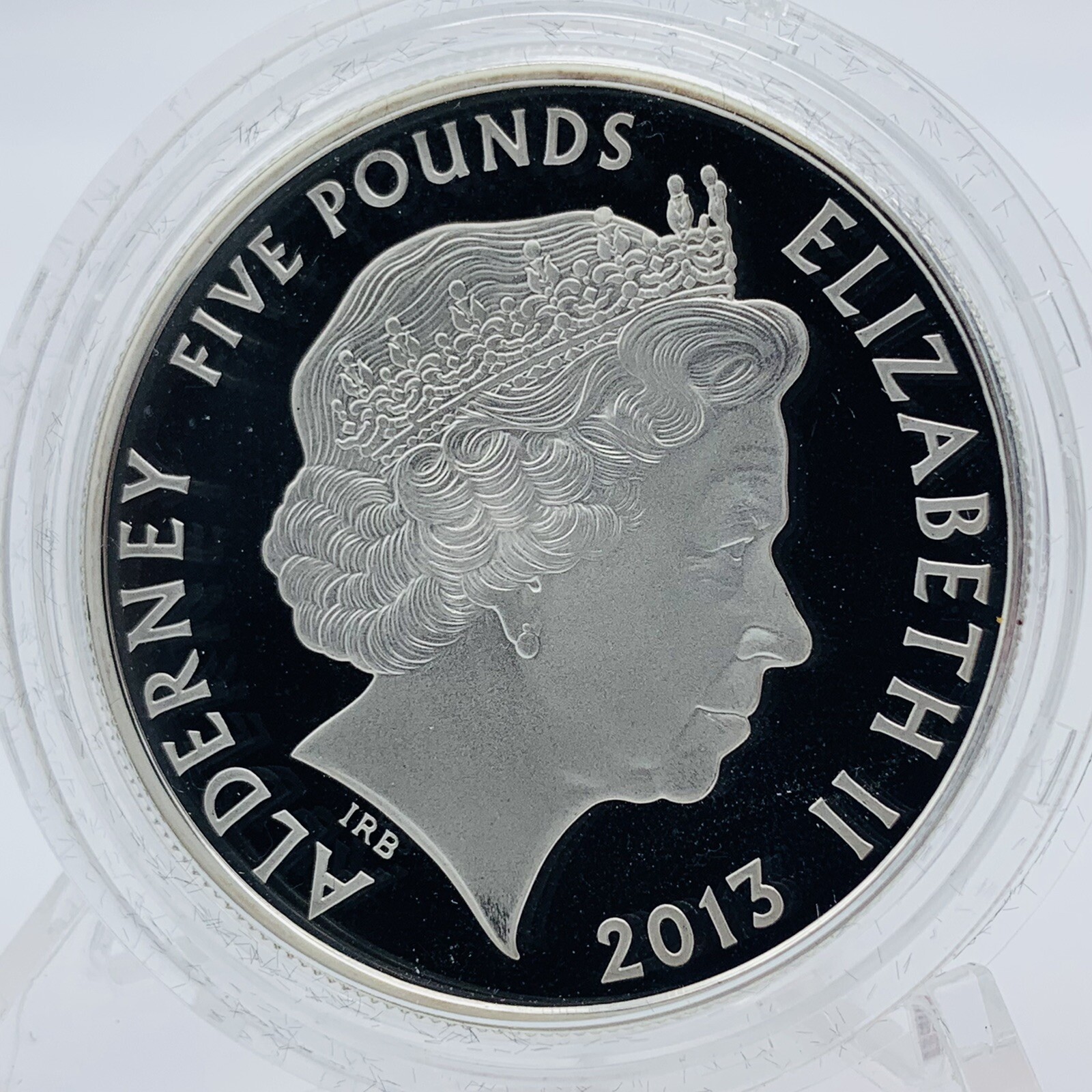 SCARCE 2013 RM Silver Proof Alderney Remembrance Day £5 Five Pound ...