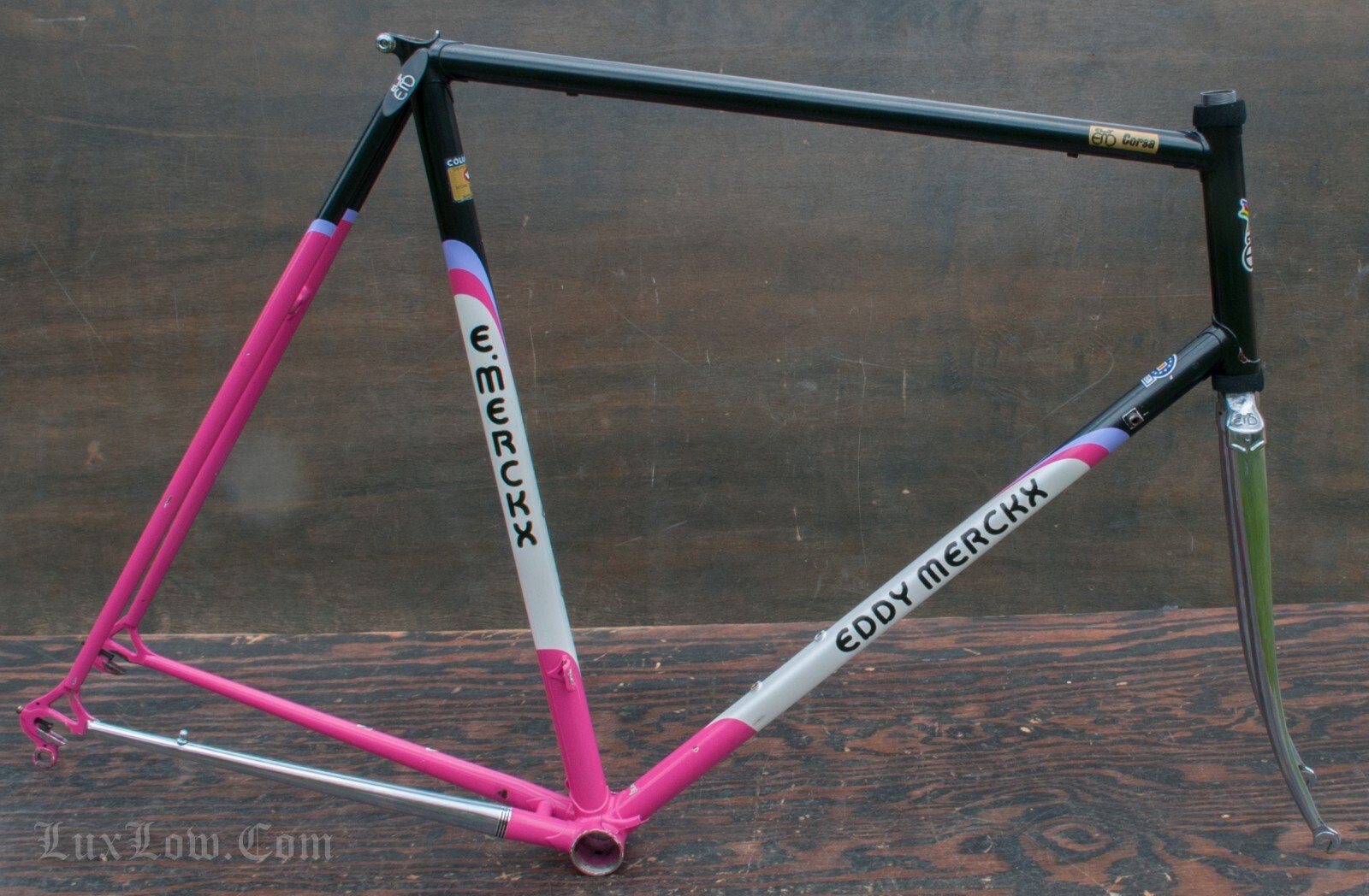 Vintage Eddy Merckx 61cm Corsa RoadBike FRAME FORK ColumbusSP Bicycle ...