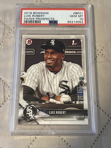 2018 BOWMAN LUIS ROBERT PAPER PROSPECT RC #BP21 PSA 10 GEM MINT | eBay