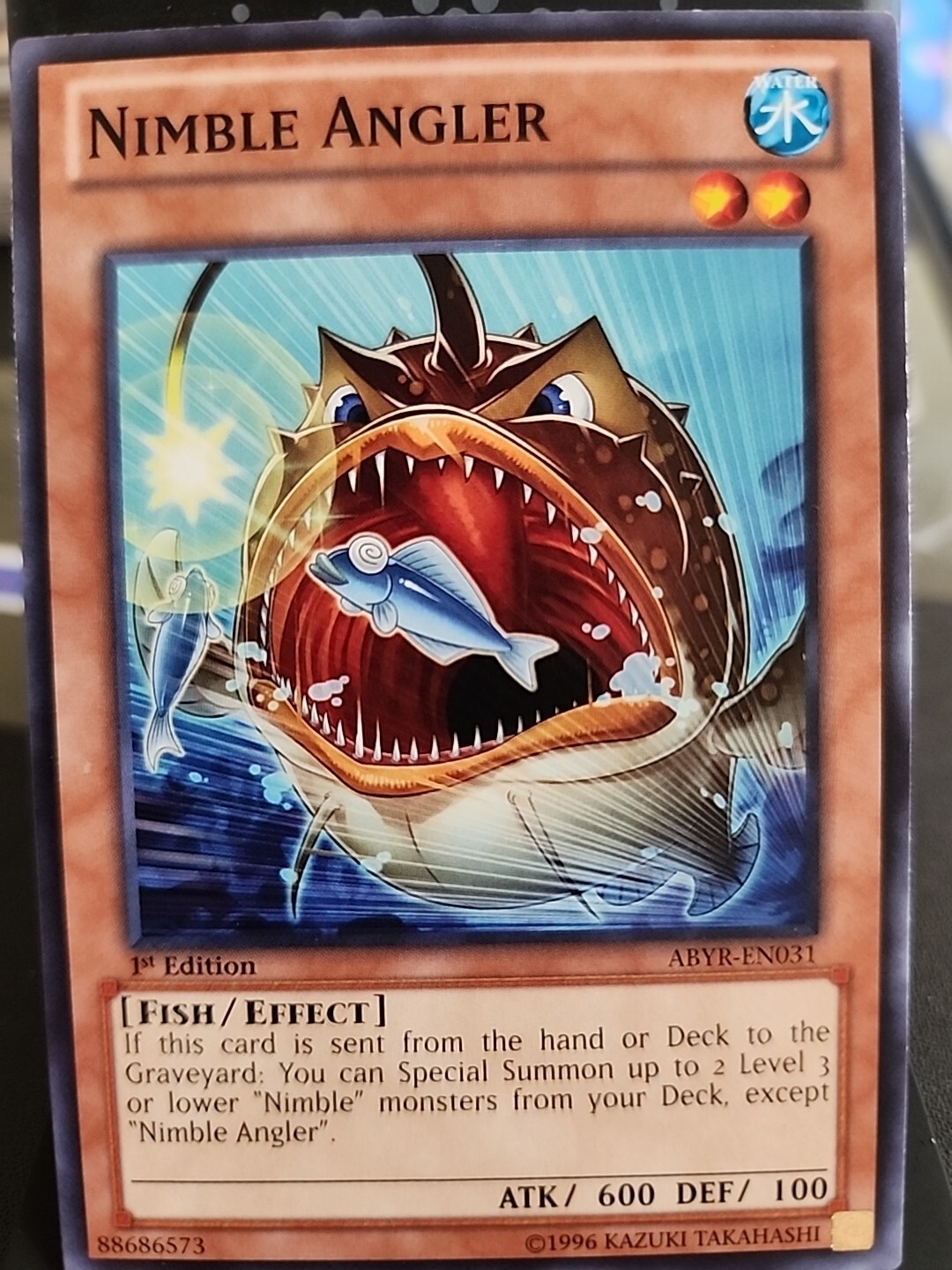Nimble Angler - 1st Edition - Yugioh Water Monster - Vintage | eBay